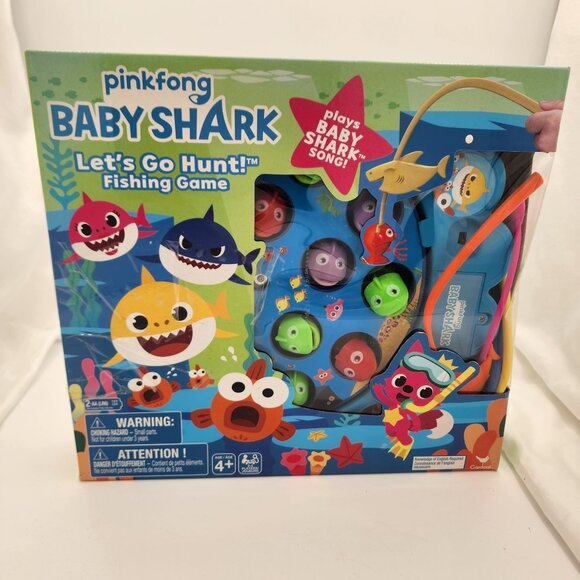 Pinkfong | Toys | Pinkfong Baby Shark Lets Go Hunt Fishing Game Plays ...